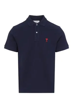 AMI Paris De Coeur Polo Shirt - Blue
