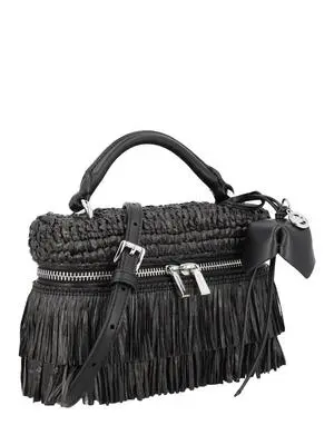 Michael Kors Monogram Shoulder Bag - Black