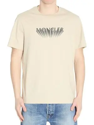 Moncler Classic Short Sleeve T-shirt For - Lightgrey