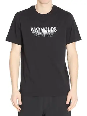 Moncler Mini Logo Ss T-shirt - Black