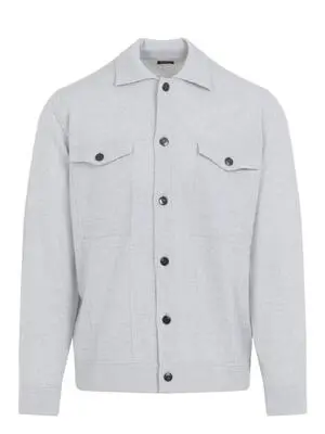 Kiton KITON Button-Fastening Flap-Pocket Shirt Jacket Grey