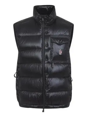 Moncler Quilted Padded Gilet - Black