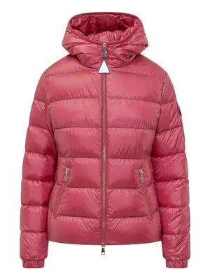 Moncler Lightweight Down Hooded Jacket - Rosso