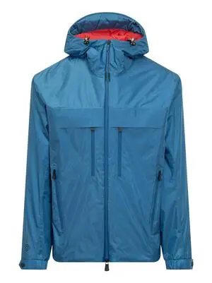 Moncler Zip-up Hooded Jacket - Blu