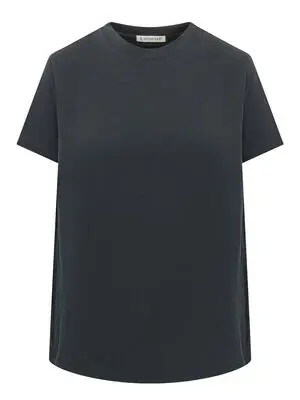 Moncler Giro Neck Cut T-shirt - Blu