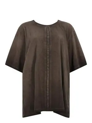 UMA WANG Overdyed T-shirt - Brown