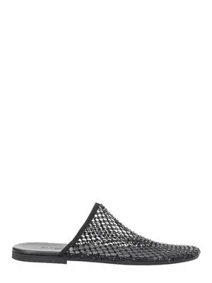 ALYSI Mesh Slide Sandals - Black