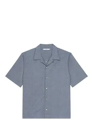 Givenchy Checkered Short-sleeved Cotton Shirt For - Blu