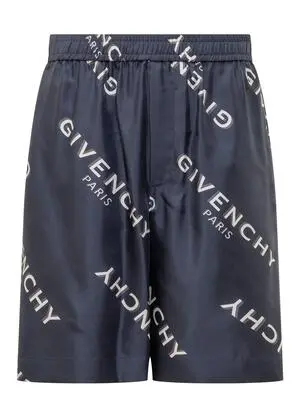 Givenchy Logo Shorts - Navy