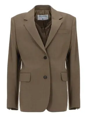 Filippa K Single Breasted Blazer - Brown
