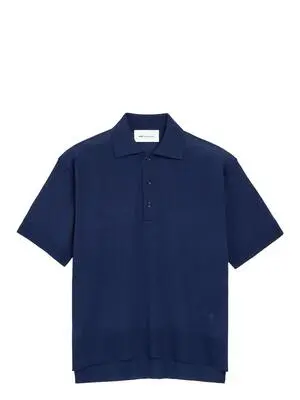 AMI Paris Classic Short Sleeve Polo Shirt - Navy