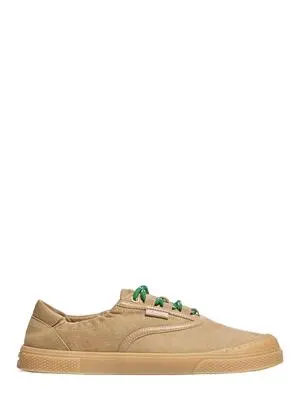 Moncler Leather High-top Sneakers With Rubber Sole - Beige
