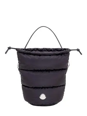 Moncler MONCLER Padded Drawstring Bucket Bag Nero