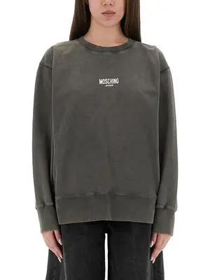 Moschino Graphic Print Knitwear - Grey