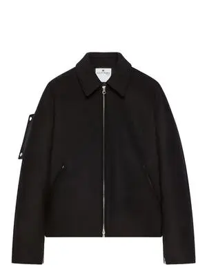 COURREGES COURREGES Embroidered Wool Bomber Jacket