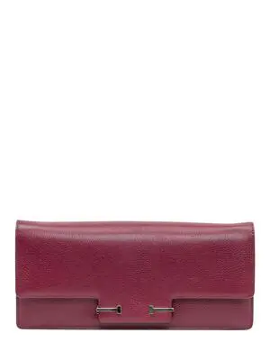 TOM FORD Leather Clutch Bag - Ruby Red