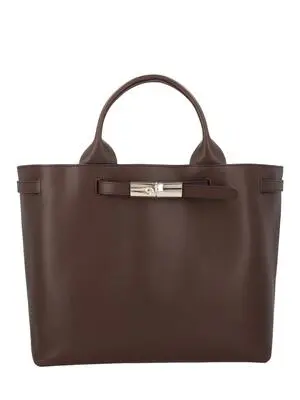 Longchamp Le Smart L Handbag In Leather - Brown