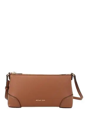 Michael Kors Textured Leather Crossbody Bag - Brown