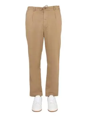 EAST HARBOUR SURPLUS Bobby Front Button Closure Trousers - Beige