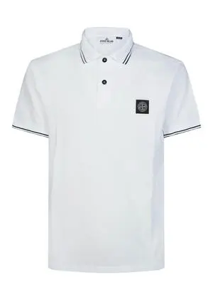 Stone Island Stone Island Men's Mini Polo For SS26 Bianco
