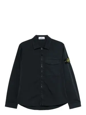Stone Island Chest Pocket Zip Jacket - Blue