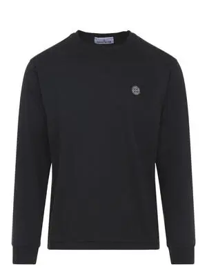 Stone Island Stone Island Men's Long Sleeve T-Shirt Black