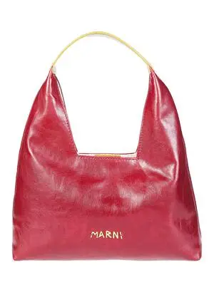 Marni Mini Leather Shoulder Bag - Rosso