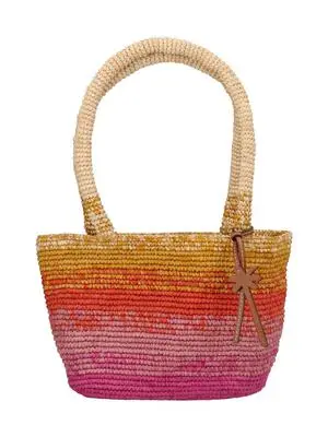 Manebí Medium Raffia Shoulder Bag - Multicolour