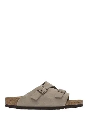 BIRKENSTOCK BIRKENSTOCK Zurich Adjustable Suede Sandals Beige