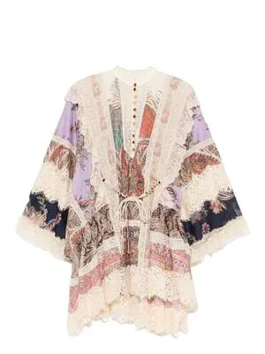 Zimmermann Rhiannon Printed Cotton Mini Dress - Multicolour