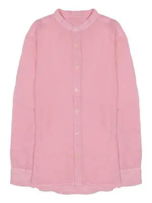 120% Lino Lightweight Linen Shirt For Versatile Summer Wardrobe Essential - Pink