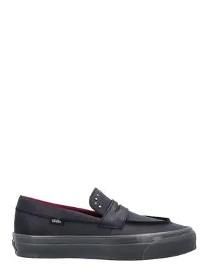 VANS Premium Leather Slip-on Loafers With Stud Detailing - Hardware Black