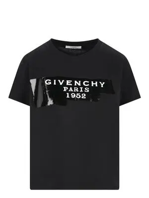 Givenchy Printed Cotton T-shirt - Black