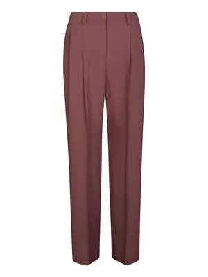 Incotex Elodie Pinces Largo Crepe Chinos - Rosa