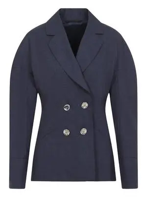 Givenchy Balloon Sleeve Double Wool Jacket - Blue