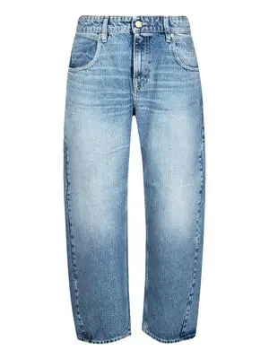 CYCLE Mini Crop Super Fitted Low Waist Jeans - Blu