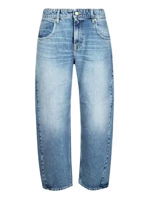 CYCLE Mini Crop Super Fitted Low Waist Jeans - Blu
