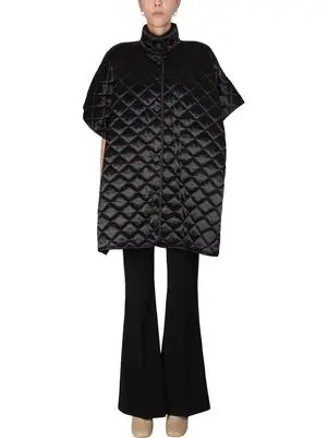 Moschino Quilted High Neck Jacket - Black