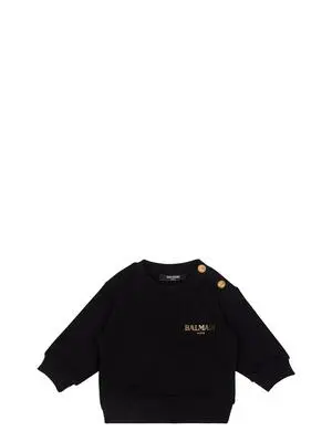 Balmain Logo Detail Sweatshirt - Black