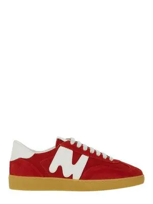 MSGM Paneled Suede Sneakers - Red