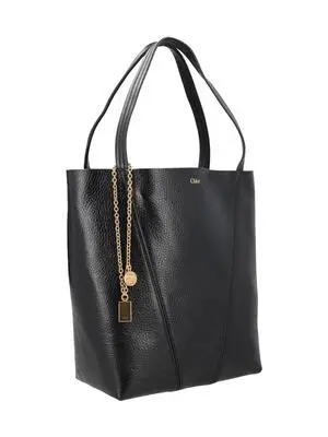 Chloé CHLOÉ Pebbled Leather Tote Bag Black