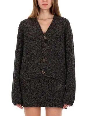 Our Legacy Academy Cardigan In Bear Twist Mouline Wool - Multicolour