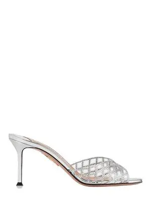 AQUAZZURA Lumiere 75mm Sandals - Silver