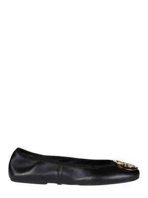 Tory Burch TORY BURCH Black Ovine Leather Ballet Flats Nero