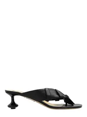 Loewe Elegant Toe-post Sandal 45mm - Black