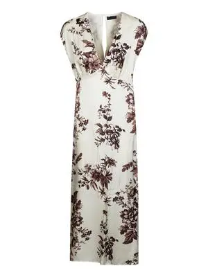 Liu Jo Elegant Floral Print Kimono Suit - Beige