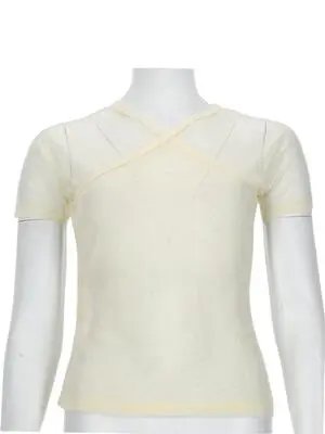 Paloma Wool Slim Fit Mesh Top - Ivory