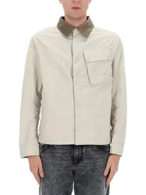 Belstaff Ground Corduroy-collar Cotton Jacket - Ivory