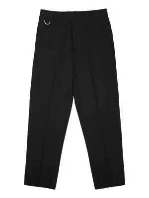LOW BRAND Tailored Trousers With Ring Detail - Black
