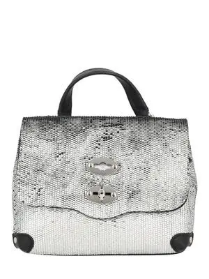 ZANELLATO Leather Postina Cbi Top Handle Bag - Silver